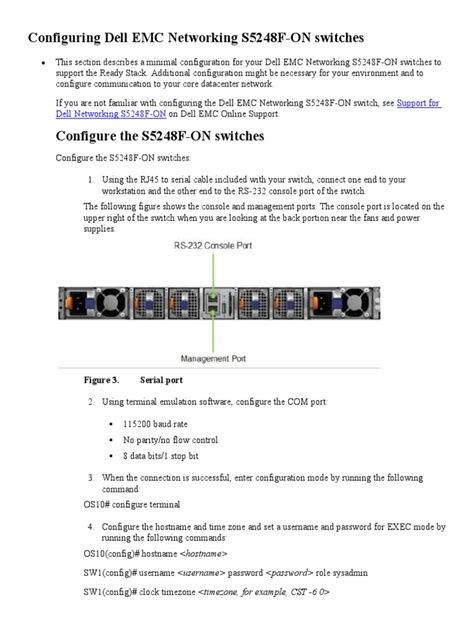 Configuring Dell Emc Networking S5248f On Switches Pdf Network Switch Computer Network