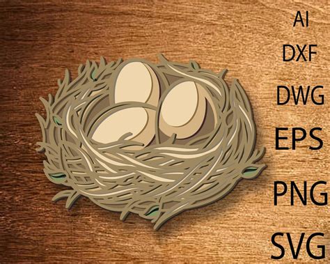 Bird Nest Multilayer Svgfirst Birthdaylaser Cut File 3d Layer