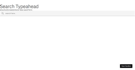 Carbon Vue Search Typeahead Dropdown Codesandbox