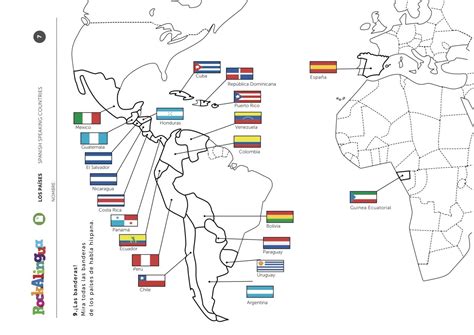 Printable Spanish Speaking Countries Map Free Printables