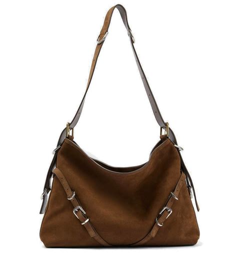 Givenchy Voyou Medium Suede Shoulder Bag Givenchy