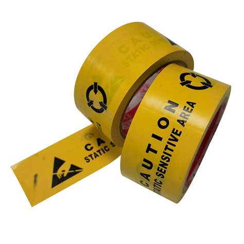 Vinyl 0 15mm Esd Warning Tape For Antistatic Protected Area