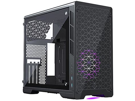 MetallicGear Neo G V Mini ITX Case Compact Chassis Sand Blasted Aluminum Tempered Glass