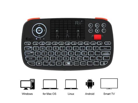 Rii Bluetooth 4 0 Wireless Keyboard Mini Black Keyboards Dreamware Technology