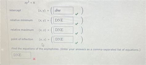 Solved Xy28 Intercept Xy Relative Minimum Xy
