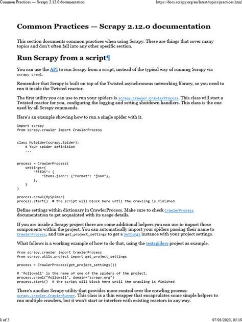 Common Practices Scrapy 2120 Documentation Pdf Cookie