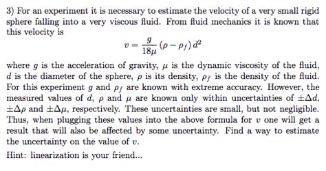 Solved For An Experiment It Is Necessary To Estimate The Chegg