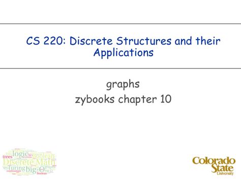 Ppt Cs 220 Discrete Structures And Their Applications Graphs