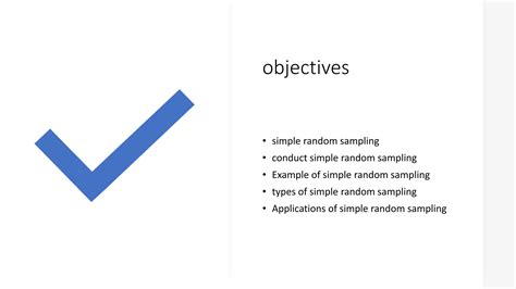 Introduction To Biostatistics Simple Random Sampling Ppt