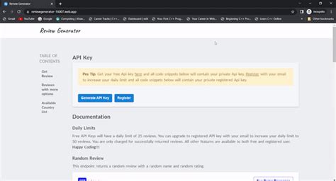 Github Ameen Herereview Generator Api An Api Which Generates 100s