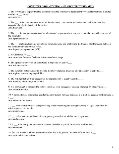 SOLUTION Computer Organization And Architecture Mcq Studypool