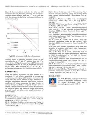 Performance Bounds For Unequally Punctured Terminated Convolutional Codes PDF