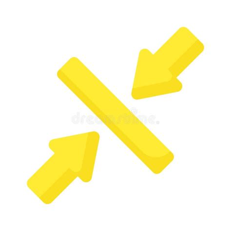 Minimize Arrow Vector Design Ready To Use Icon Stock Vector