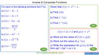 Revising Inverse and Composite Functions - Mr-Mathematics.com
