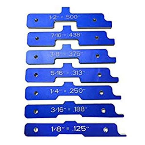 Fad 7pcs Router Table Set Up Bars Aluminum Alloy Setup Blocks Precision Height Gauge Blocks