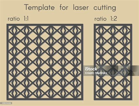 레이저 절단을위한 템플릿 나무 금속의 패널스텐실 기하학적 패턴 개체 그룹에 대한 스톡 벡터 아트 및 기타 이미지 개체 그룹 금속 기하 도형 Istock