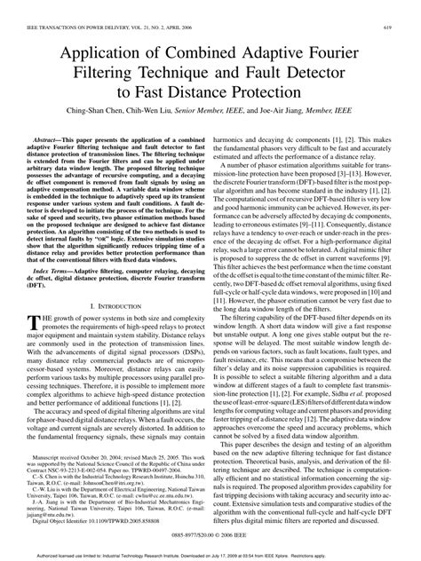 pdf application of combined adaptive fourier filtering technique and