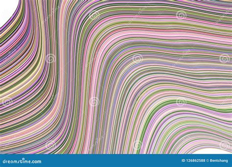 Artistic Line Curve And Wave Background Pattern Abstract Style Messy