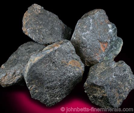 5 Pieces of Chromite - The Mineral and Gemstone Kingdom