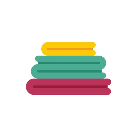 Clean Clothes Stack Icon Flat Isolated Vector 15107524 Vector Art At Vecteezy