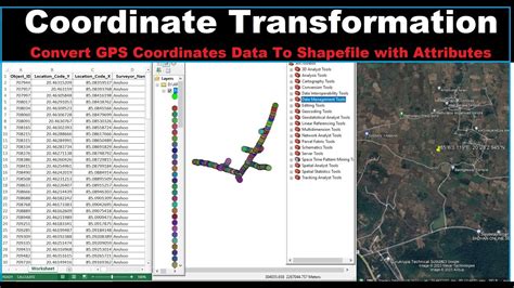 Coordinate Transformation I Convert Gps Data Into Shapefile Youtube