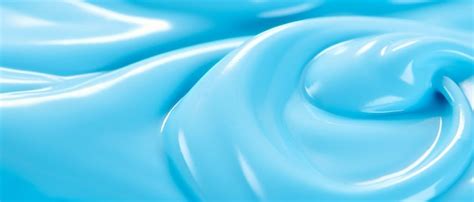 Premium Photo | Mesmerizing closeup of vibrant blue cream