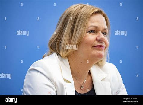 Federal Minister Of The Interior And Home Affairs Nancy Faeser Is Pictured During The
