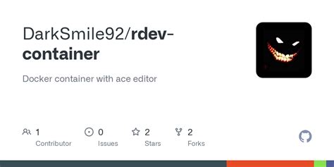 GitHub DarkSmile Rdev Container Docker Container With Ace Editor