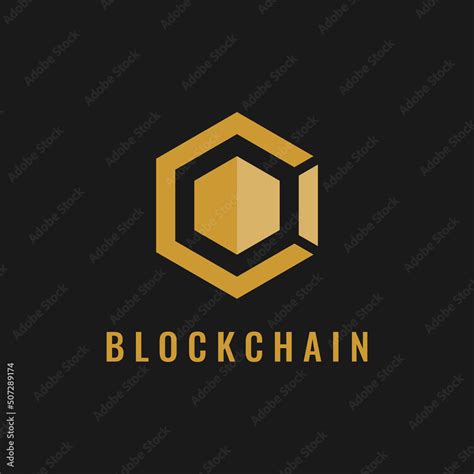 Blockchain Logo Design Template Stock Vector Adobe Stock