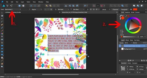 Artistic And Frame Text In Affinity Designer Design Bundles