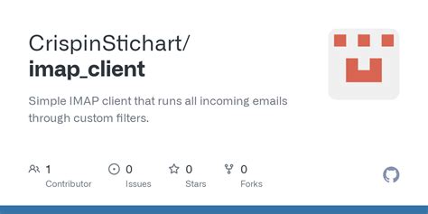 github crispinstichart imap client simple imap client that runs all