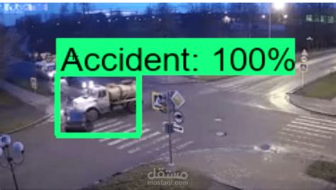 Traffic Accident Detection Computer Vision مستقل