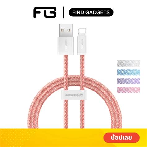 ใหม่ สายเคเบิลข้อมูลระเบิด ♤baseus Dynamic Series สายชาร์จ 2 4a Usb To