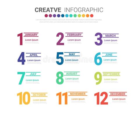 Presentation Business Infographic Template Timeline For 12 Months 1 Year Can Be Used For