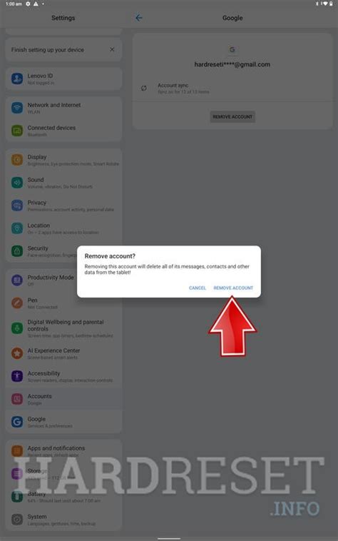 How To Remove Google Account From Lenovo Tab M Plus Rd Gen Hardreset Info