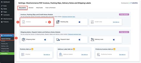 Disable WooCommerce Invoices Shipping Labels