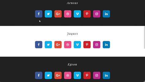 CSS Social Media Icons