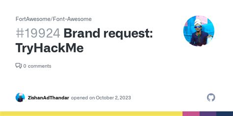 Brand Request Tryhackme · Issue 19924 · Fortawesomefont Awesome · Github