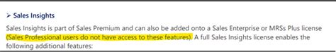 Multiple Docs Errors Regarding Dynamics 365 Sales Professional · Issue