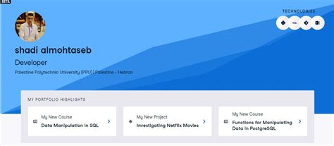 Datacamp Gazaskygeeks Datacampportfoliochallenge Shadi Almohtaseb