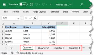 Separate Excel Sheets Into Separate Files Easy Ways