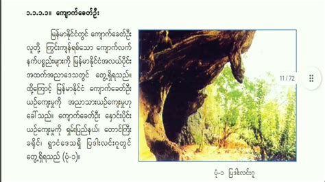 ၁ ၁ ၁ ၁။ ကျောက်ခေတ်ဦး ဆဋ္ဌမတန်း သမိုင်း Grade 6 History Youtube