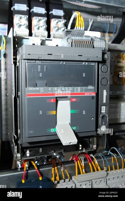 Electrician Engineer Work Tester Measuring Voltage And Current Of Power Electric Line In