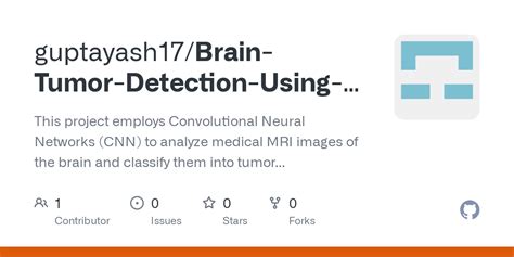 Github Guptayash17brain Tumor Detection Using Deep Learning This Project Employs