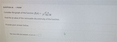 Solved Question 26 1 ﻿pointconsider The Graph Of The