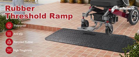 Ruedamann 2 Rise Rubber Threshold Ramp 429 Wide