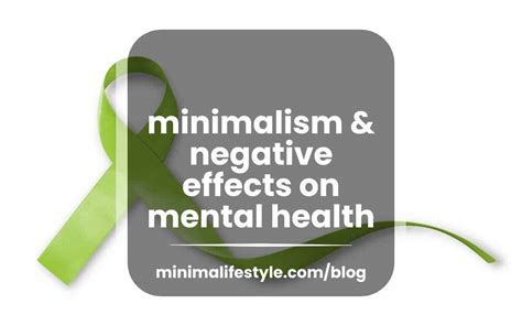 Is It Possible For Minimalism To Have Negative Effects On Mental Health