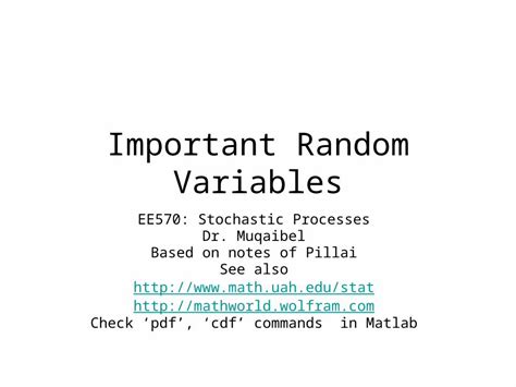 pptx important random variables dokumen tips