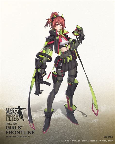 Lokii Girls Frontline Original Sig Sauer Commentary English Commentary Highres 1girl