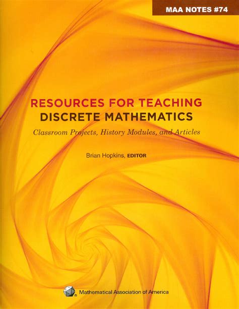 Resources For Teaching Discrete Mathematics Pdf Epub Version Downloadable Download Feetlux Store